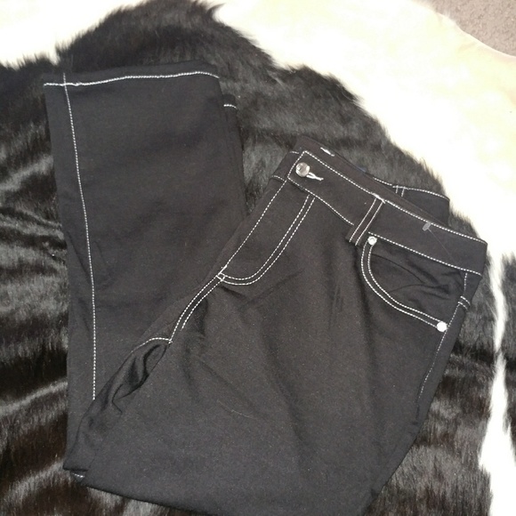 Bogari | Pants & Jumpsuits | Nwt Bogari Y2k Rhinestone Gem Bling Black ...